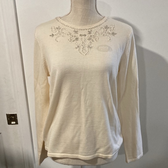 Pendleton | Sweaters | Nwt Pendleton Merino Wool Beaded Sweater M ...